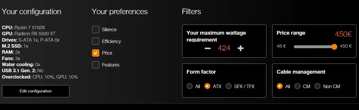 8 Best Online Power Supply Calculators (How To Use Them?) - PCPartsGeek